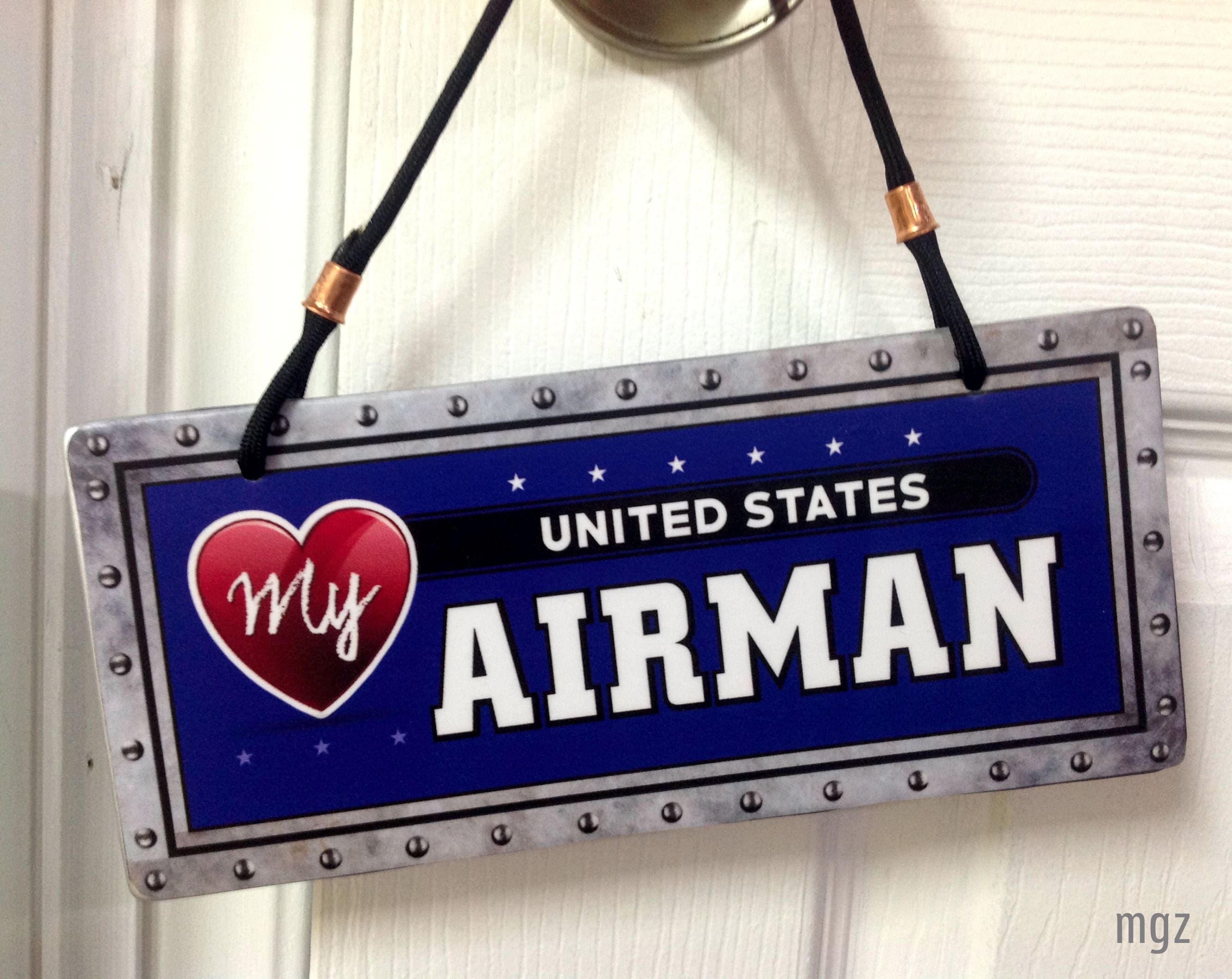 Love My US Airman Sign / Air Force Deployment Gift / Ceramic Sign Wall ...