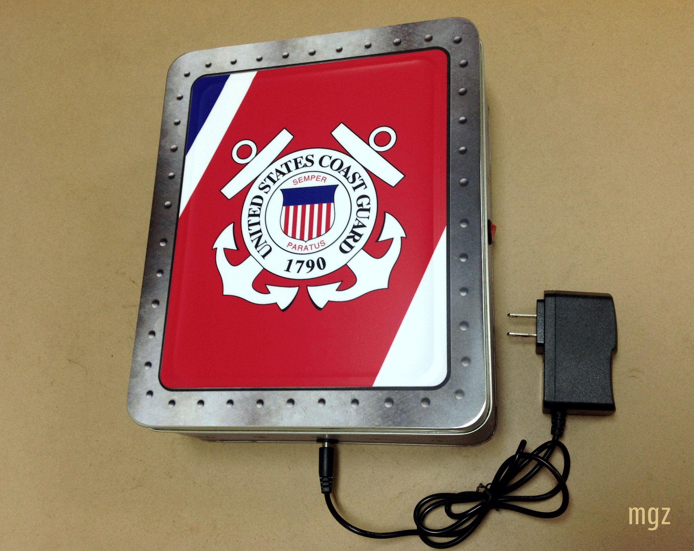 US Coast Guard Light Box Rectangle | Patriotic Home Decor Wall Sign ...