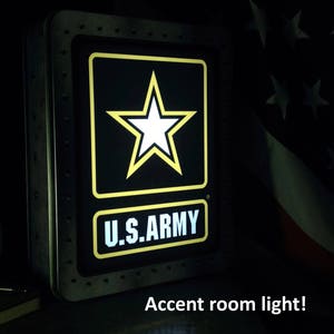 US Army Light Box Rectangle | Gift for Military Soldier | Patriotic ...