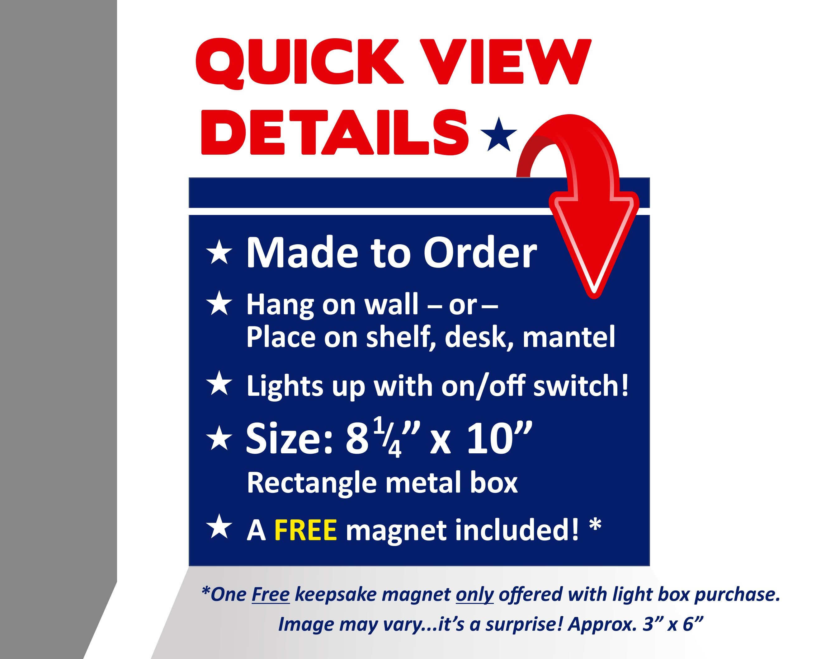 US Coast Guard Light Box Rectangle Patriotic Home Decor Wall Sign Room ...