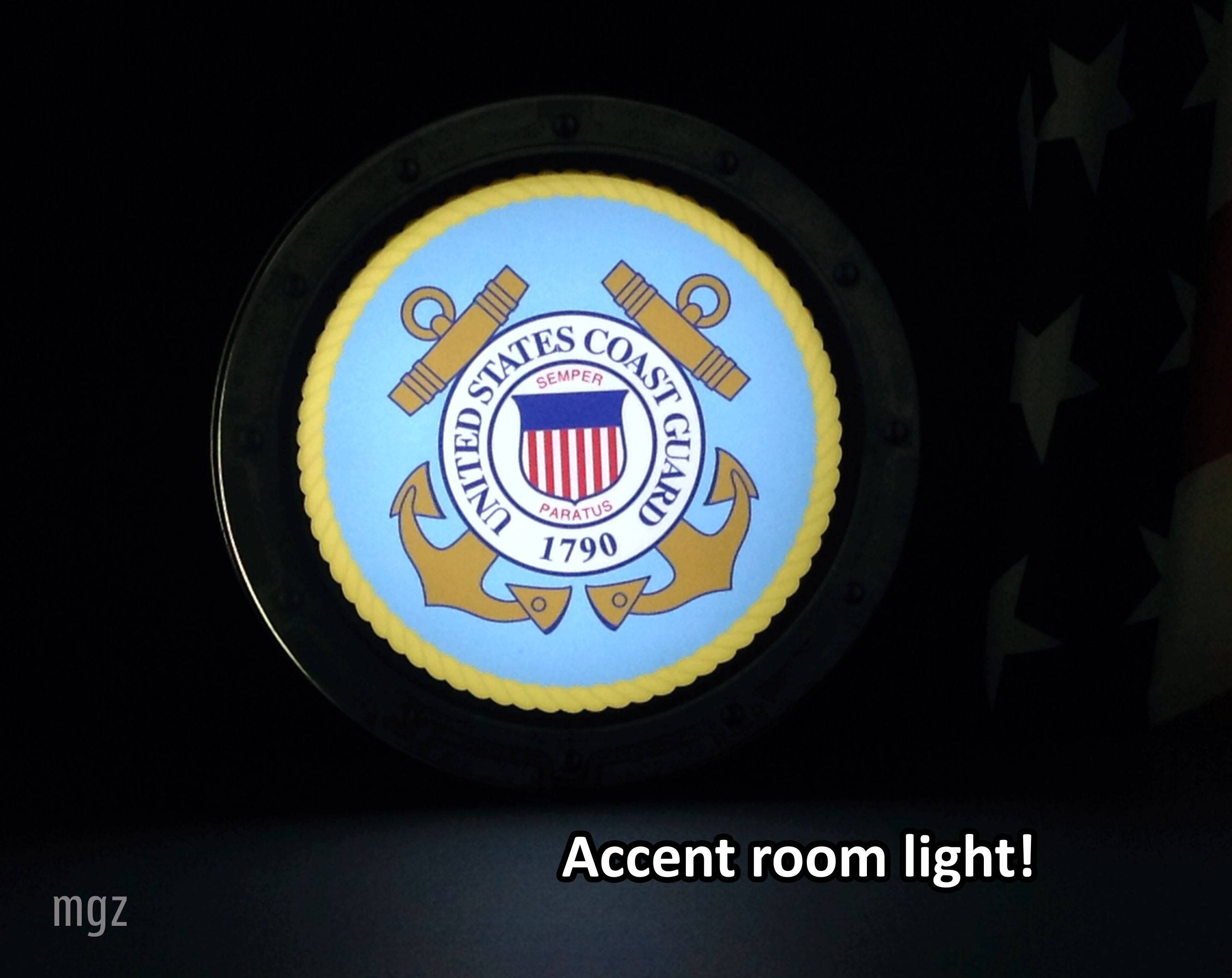 US Coast Guard Light Box Circle | Military Welcome Home Gift | Unique ...