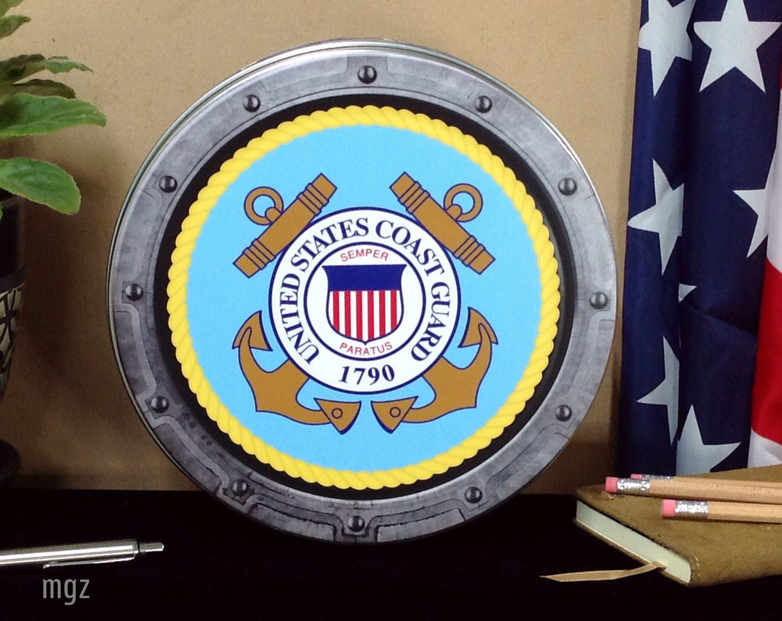 US Coast Guard Light Box Circle | Military Welcome Home Gift | Unique ...