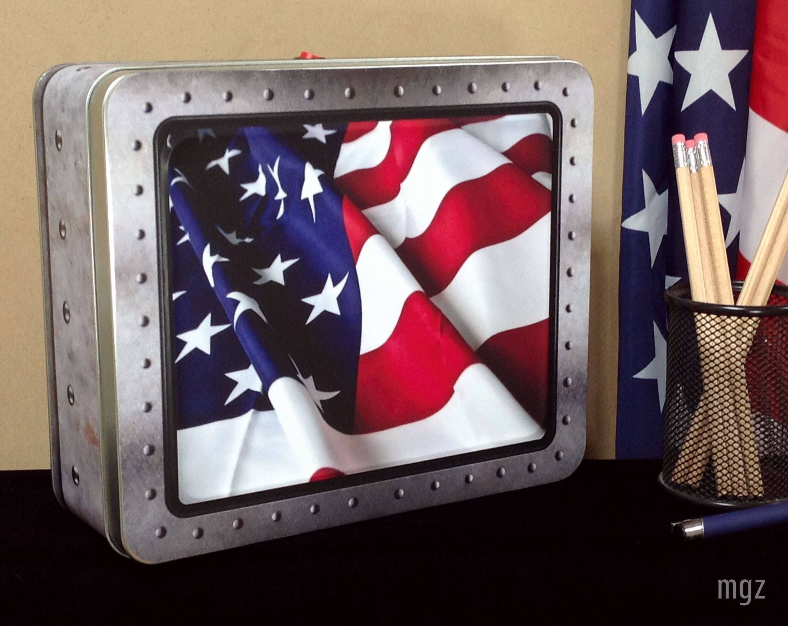 American Flag Light Box Rectangle Military Holiday Gift - Etsy