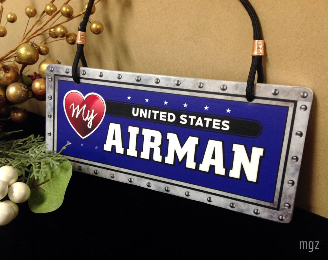 Love My US Airman Sign / Air Force Deployment Gift / Ceramic Sign Wall ...