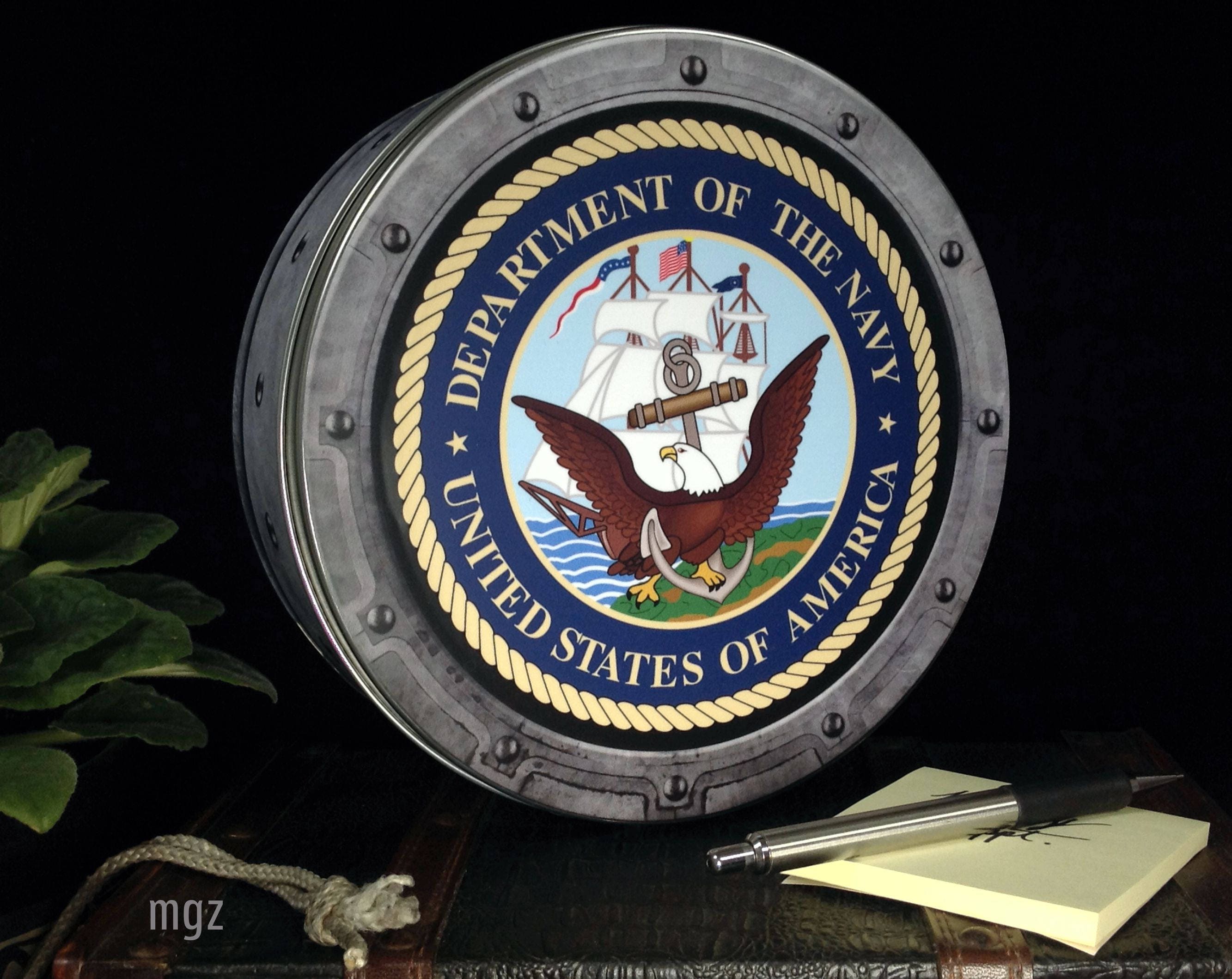 US Navy Light Box Circle | US Navy Officer Gift | Navy Military Wedding ...