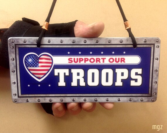 Support Our Troops Sign Military Welcome Home Gift | Etsy