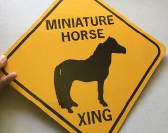Miniature Horse cart Xing Sign Aluminum 12 in X 12 in 20324 - Etsy