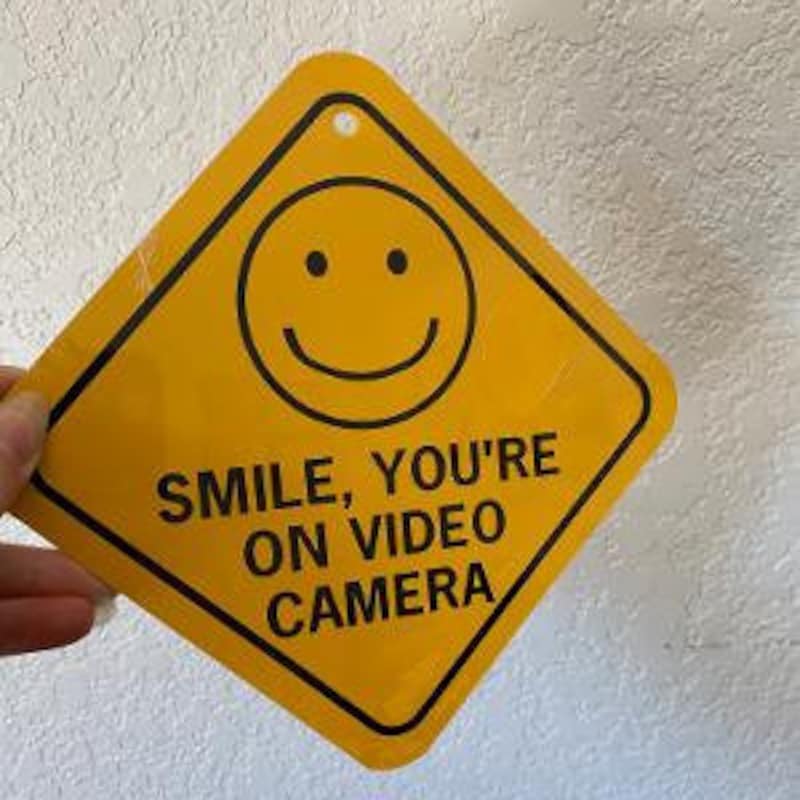 Smile Youre on Camera Sign - Etsy