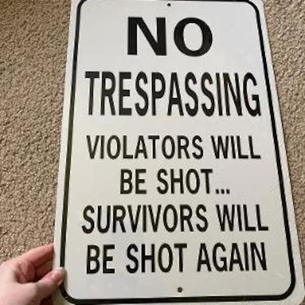 Trespassers Shot - Etsy