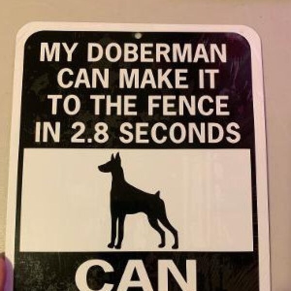 Funny Doberman Yard Sign - Etsy