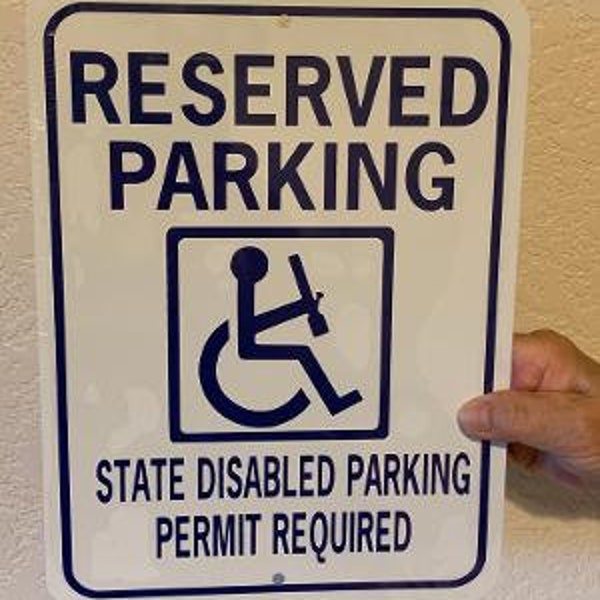 Disabled Parking Sign - Etsy