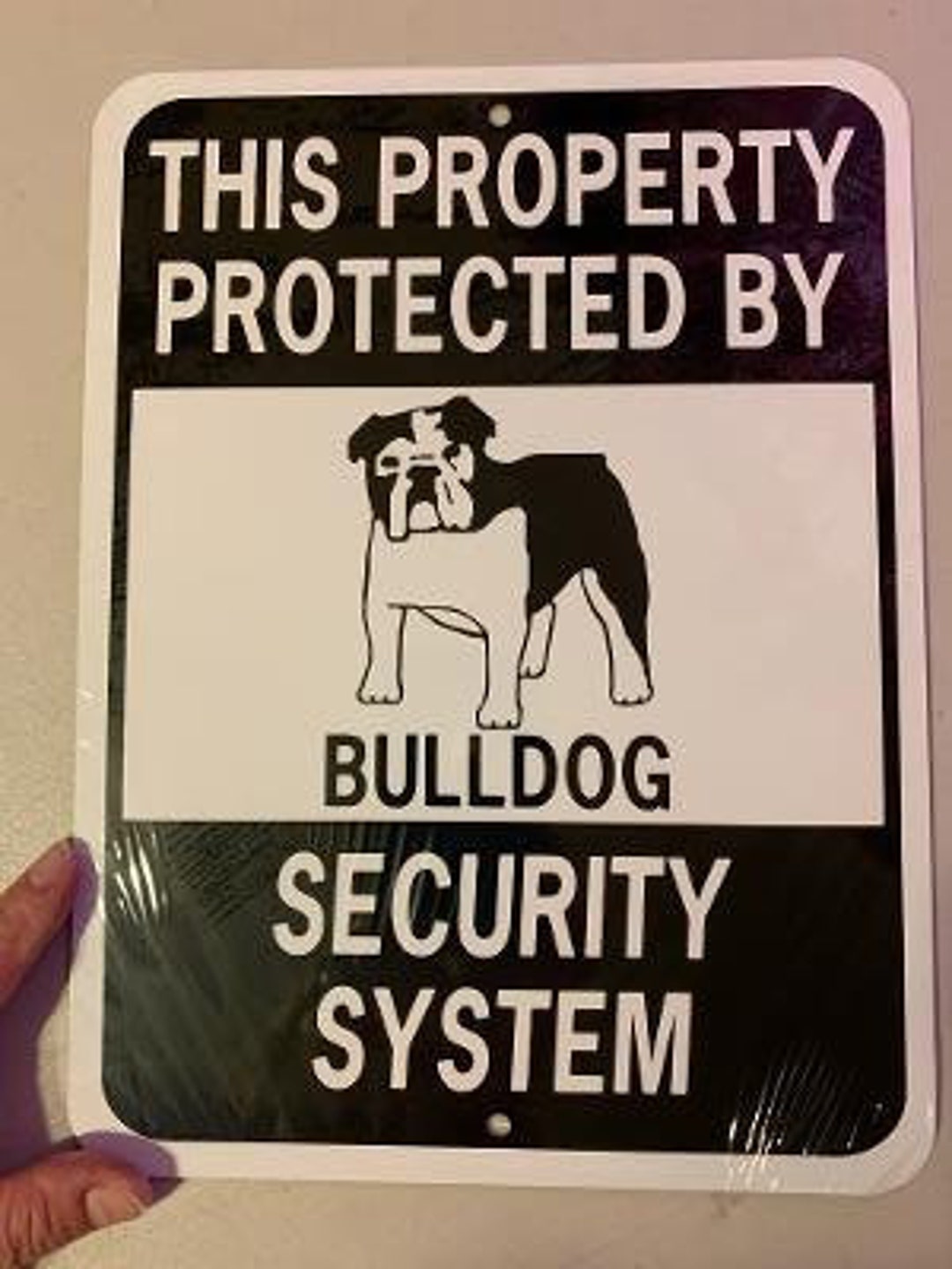 Bulldog Funny Aluminum Yard Sign Designs Bully - Etsy