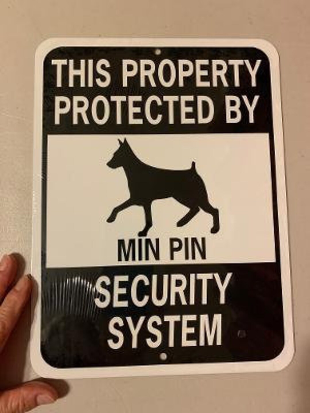 Miniature Pinscher Min Pin Dog Funny Aluminum Yard Sign Designs - Etsy