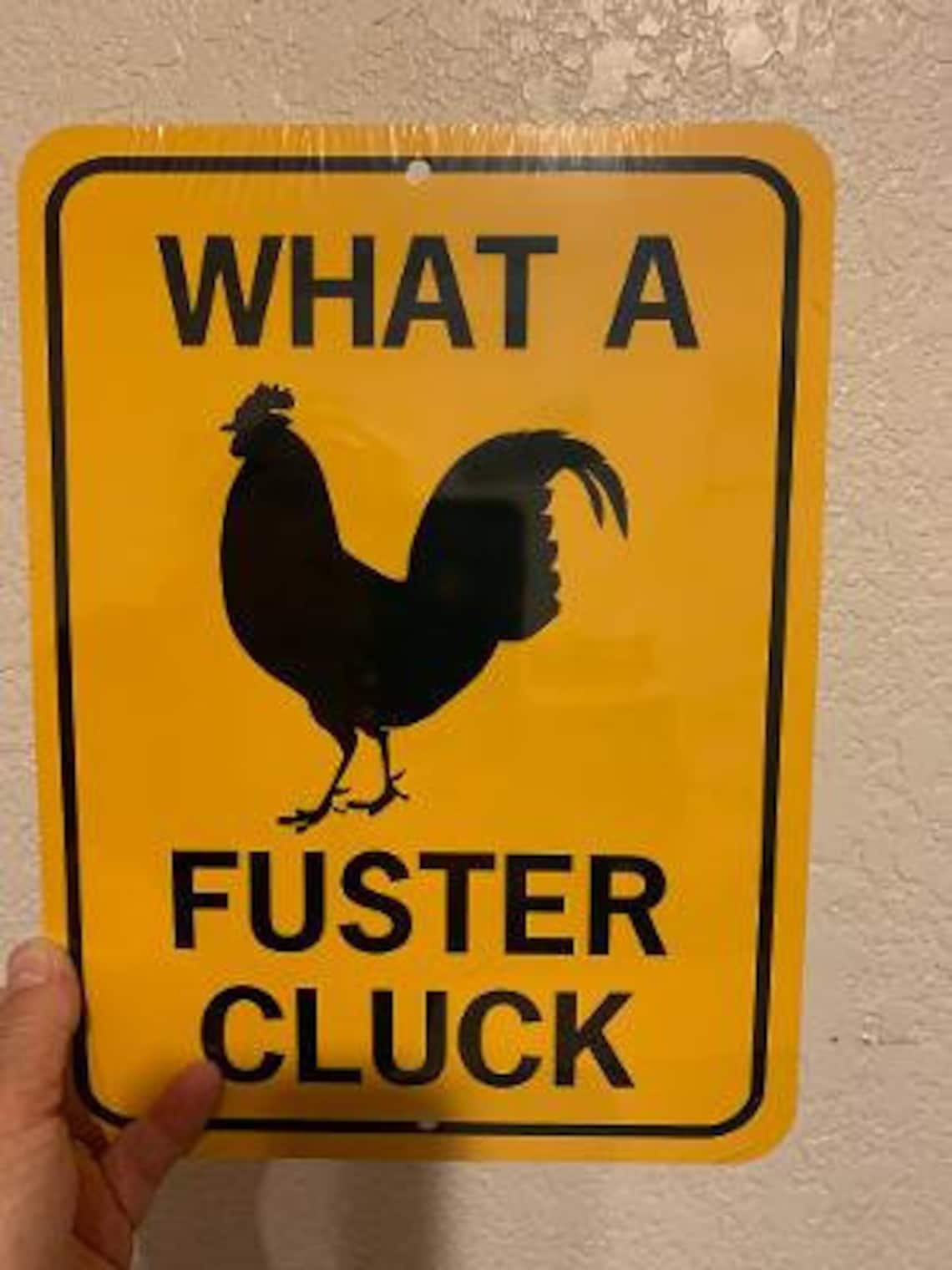 What A Fuster Cluck 9x12 VERTICAL Funny Chicken Yard Sign - Etsy