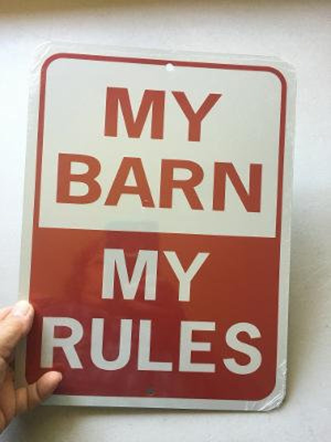 My Barn My Rules Funny Aluminum Equine Horse Sign - Etsy