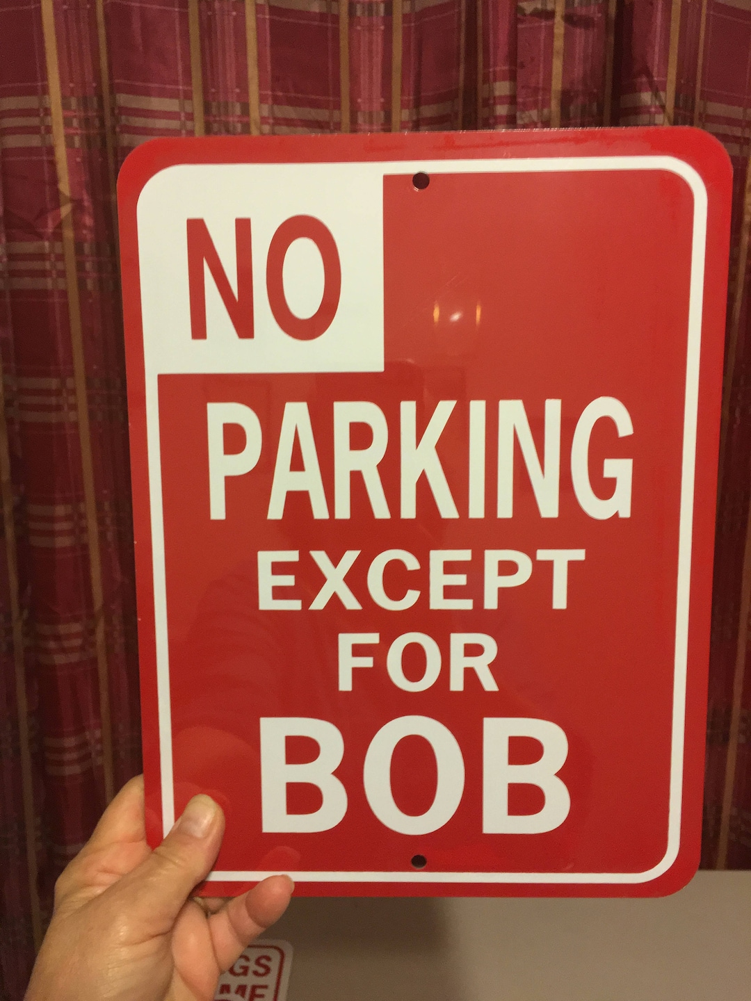 No Parking Except for Bob Funny Sign Aluminum - Etsy