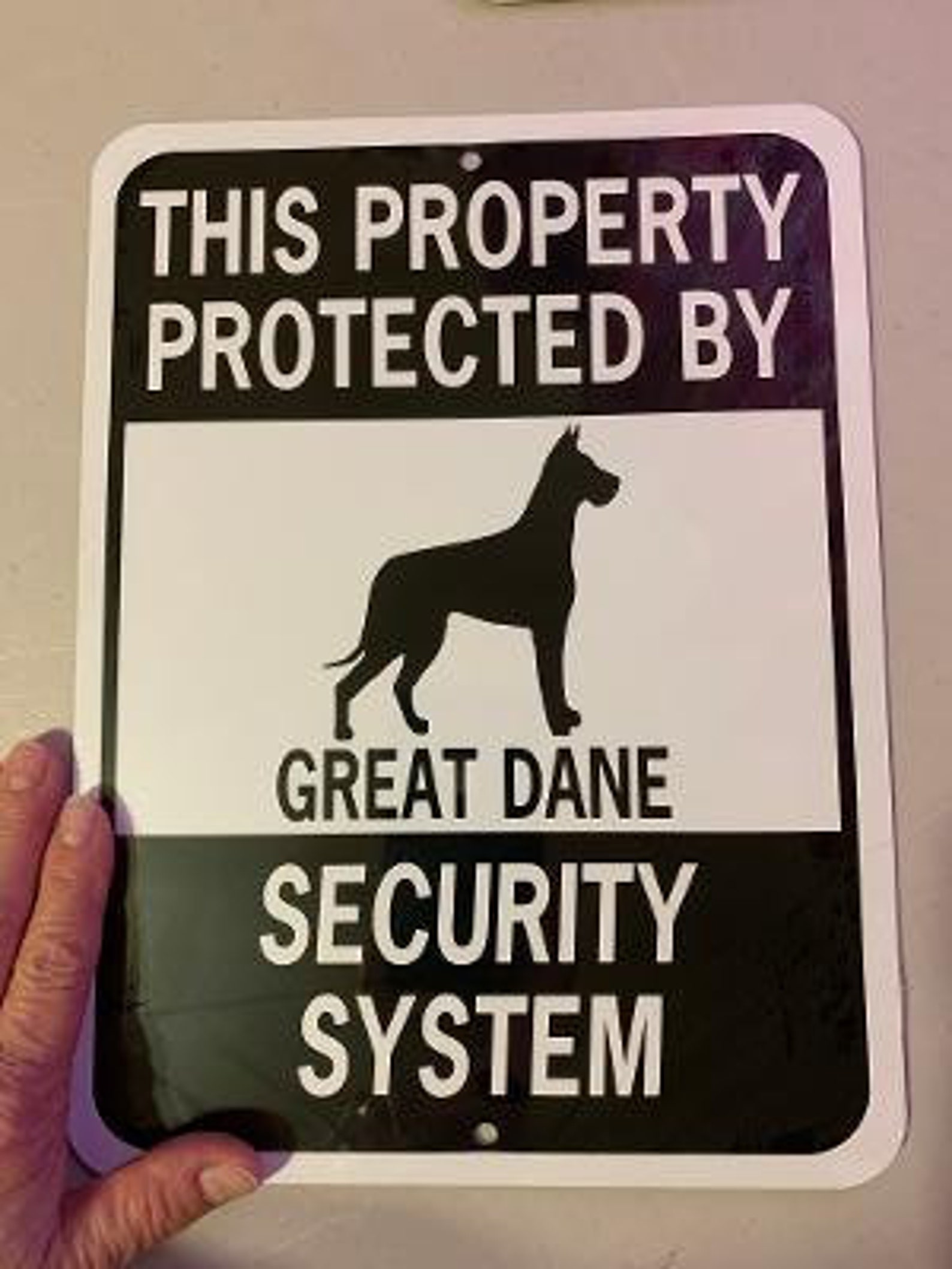 Great Dane Funny Aluminum Yard Sign Designs - Etsy