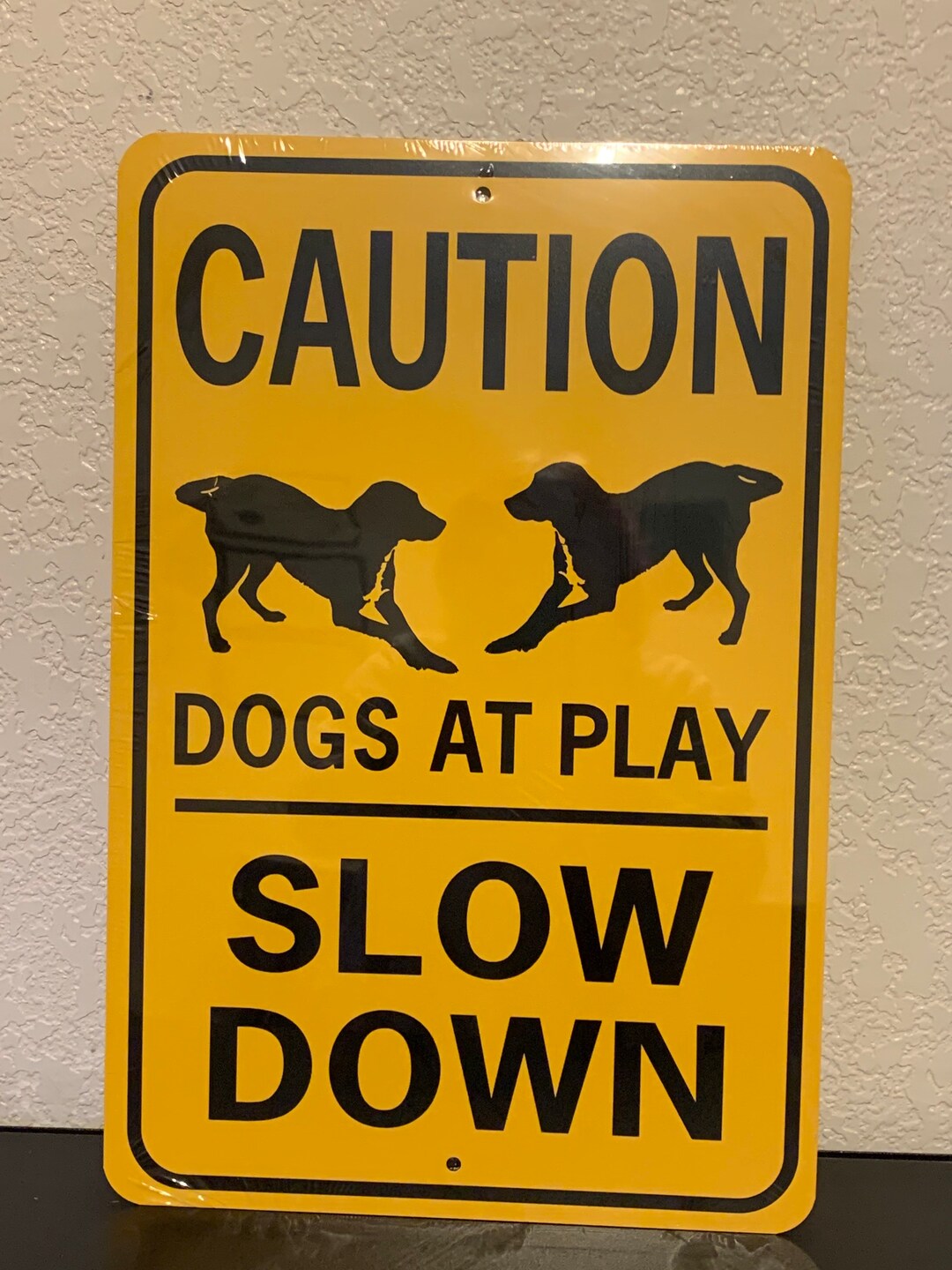 Caution Dogs at Play Sign 12x18 Inches - Etsy