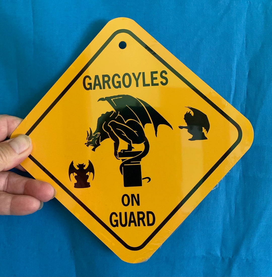 Gargoyles on Guard Small 6x6 Inch Small Funny Aluminum Crossing Sign - Etsy