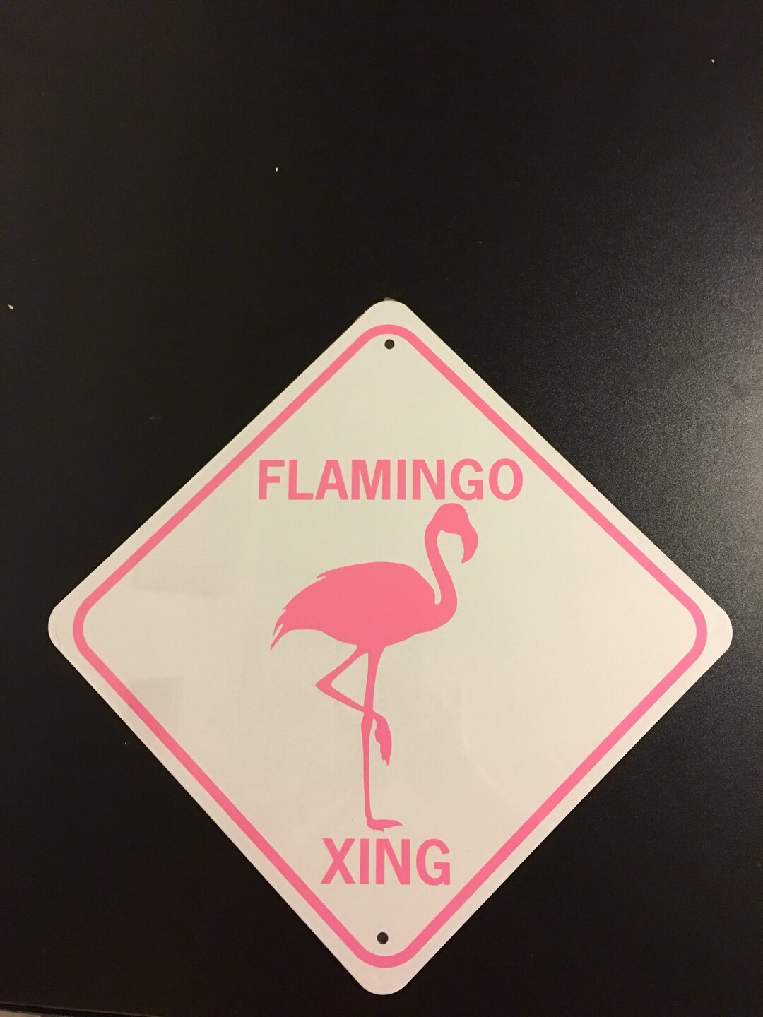 Flamingo Xing Funny Aluminum Crossing Sign - Etsy