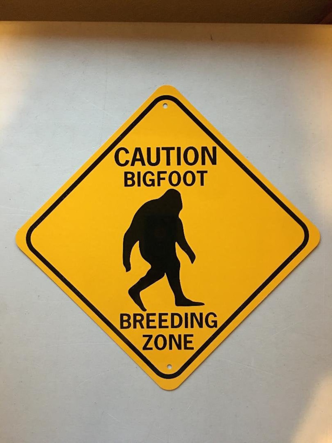 Caution Bigfoot Breeding Zone 12x12 Funny Aluminum Sasquatch Sign - Etsy