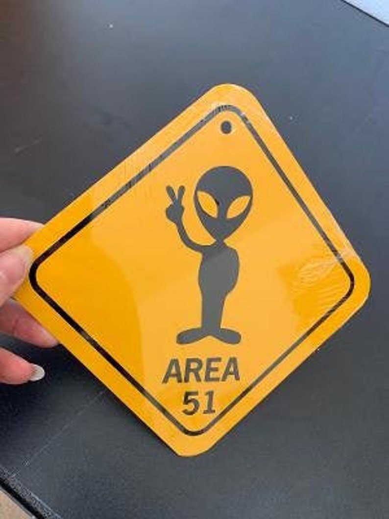 Area 51 Alien Zone SMALL 6x6 Funny Aluminum Sign | Etsy