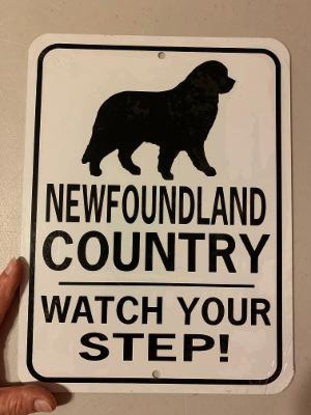 Newfoundland Dog Newfie Funny Aluminum Yard Sign Designs - Etsy