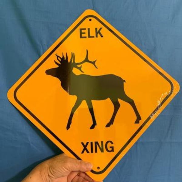Metal Elk Sign - Etsy