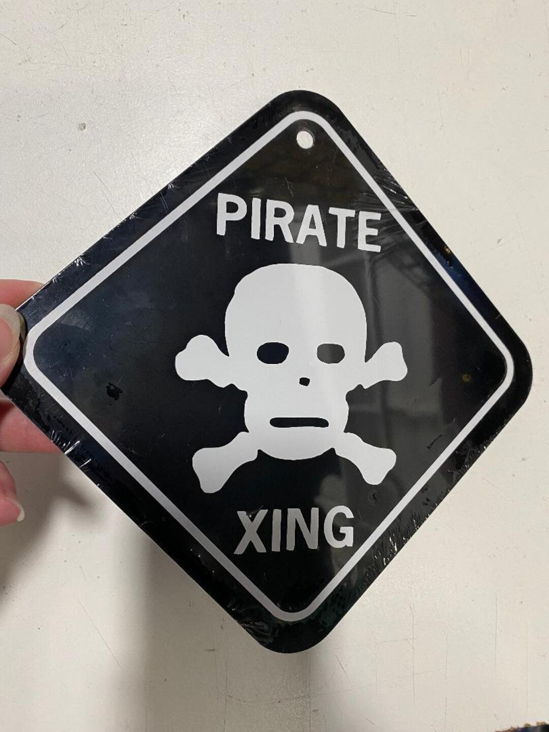Pirate Xing 6x6 Inch Aluminum Yard Sign - Etsy