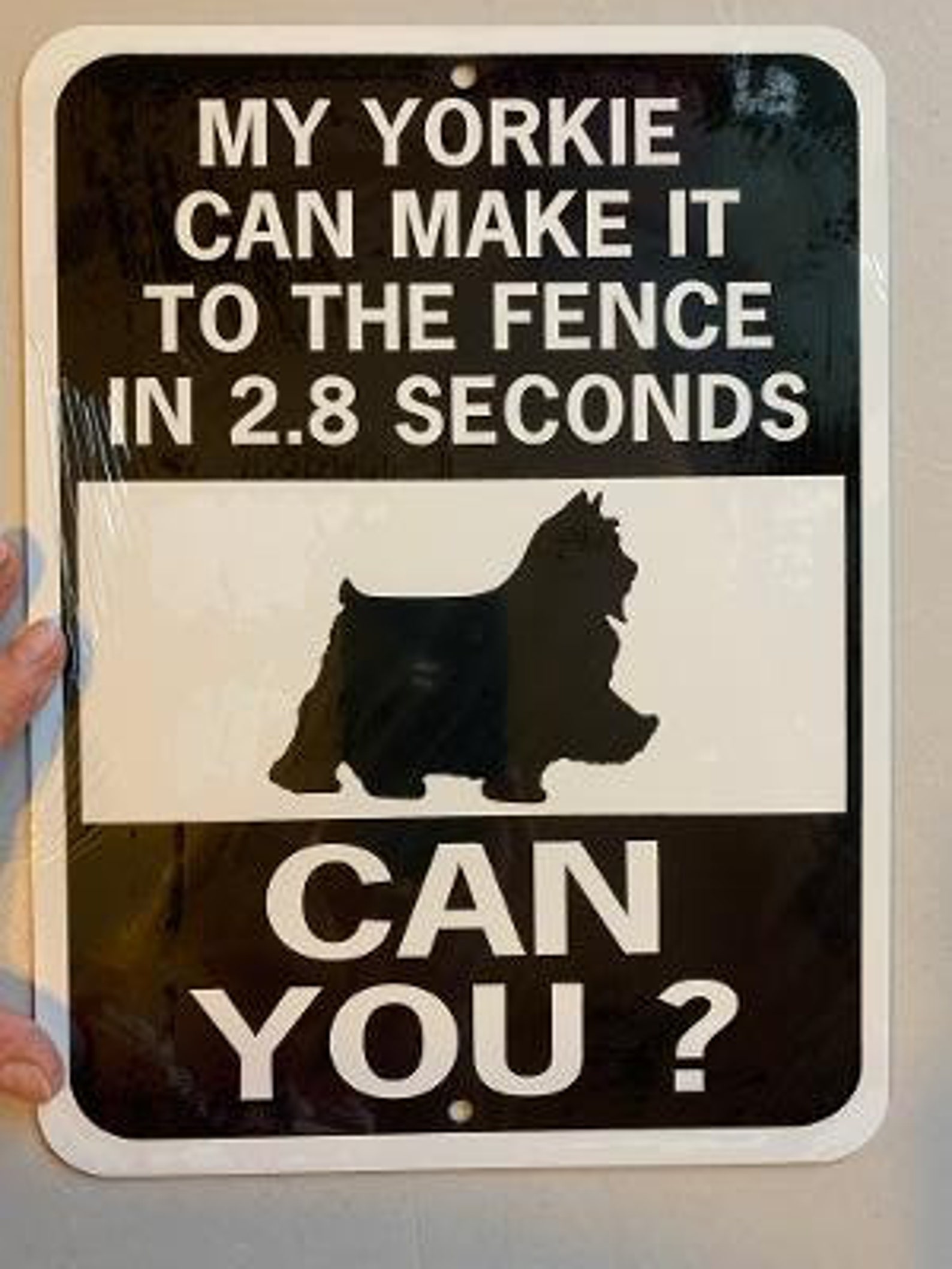 Yorkshire Terrier Dog Funny Aluminum Yard Sign Yorkie | Etsy