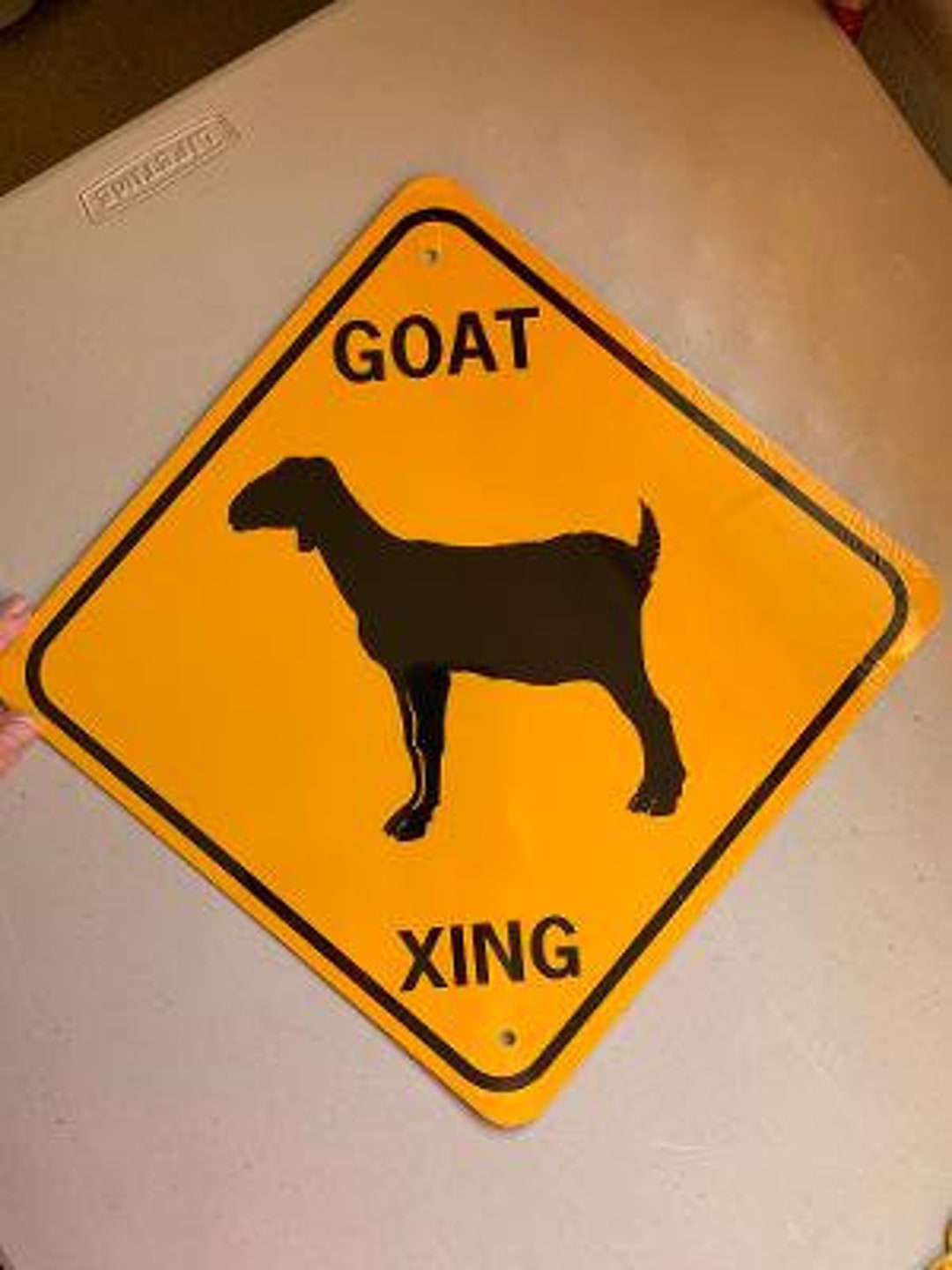 Goat Xing Funny Aluminum Crossing Sign - Etsy