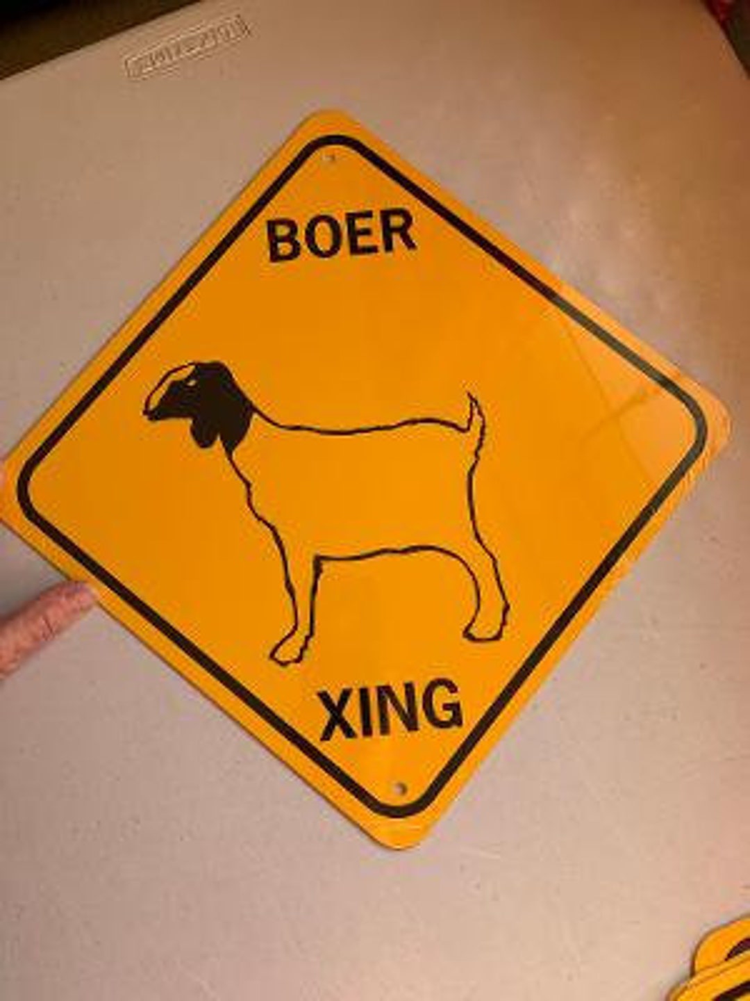 Boer Goat Xing Funny Aluminum Crossing Sign - Etsy
