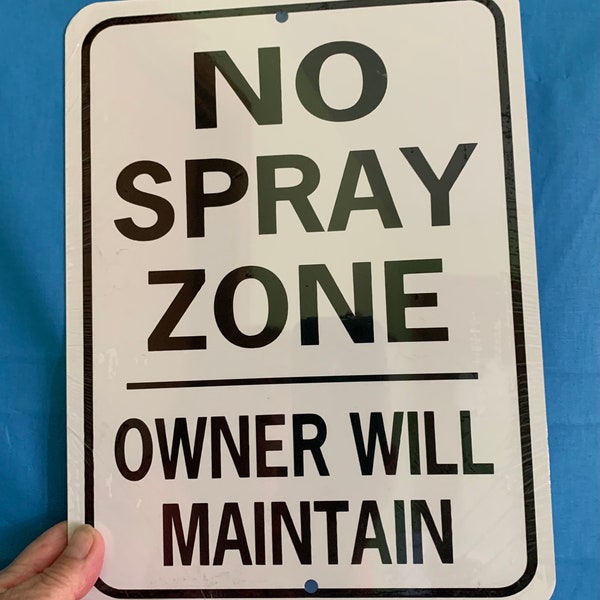 No Spray Sign - Etsy