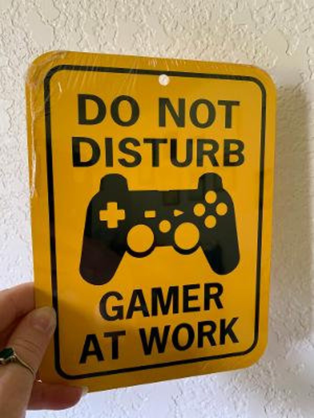 Do Not Disturb Gamer at Work, 6x8 In, Funny Sign Aluminum, Gaming Decor ...