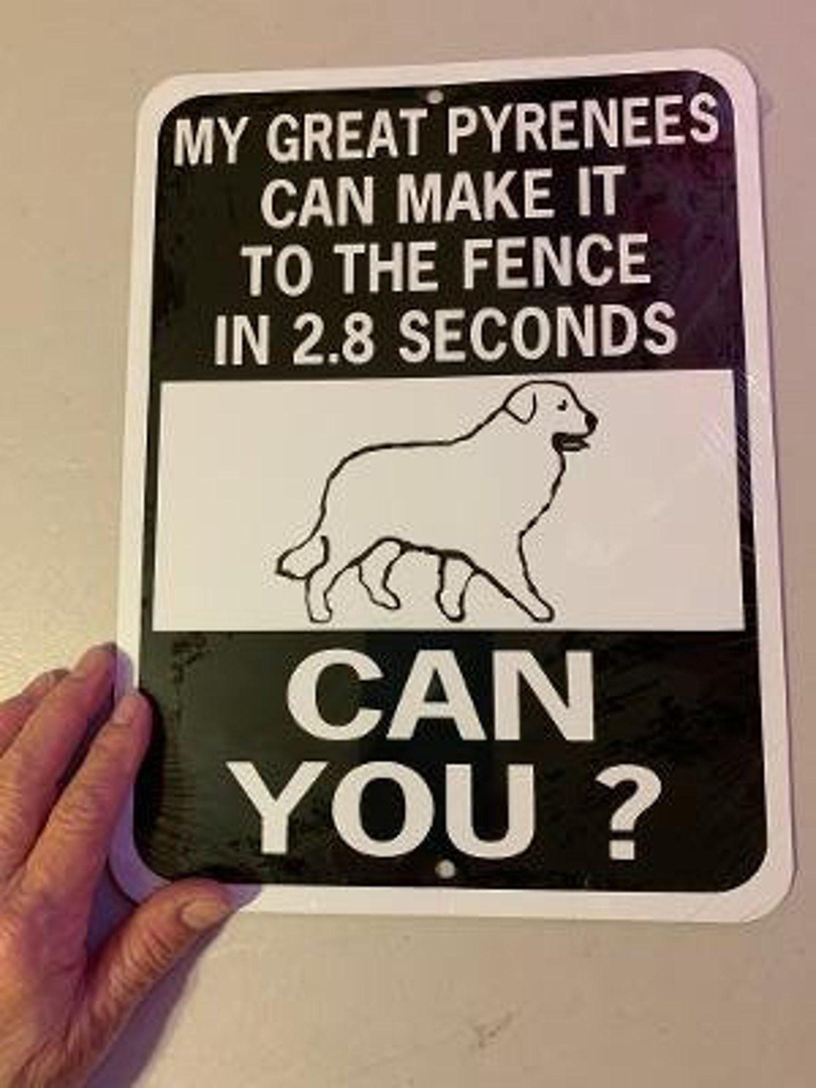 Great Pyrenees Funny Aluminum Yard Sign Designs - Etsy