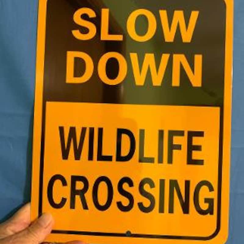 Deer Crossing Sign - Etsy