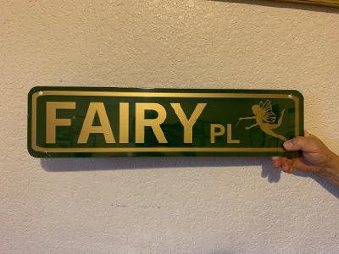 Fairy Place Cute Funny Aluminum Street Sign Yard Decor - Etsy