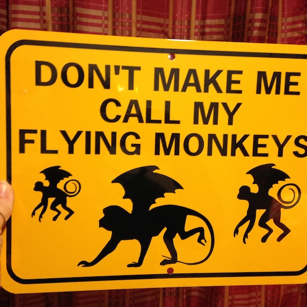 Flying Monkeys Sign - Etsy