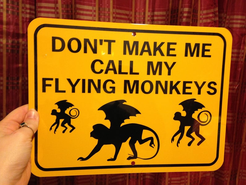 Don't Make Me Call My Flying Monkeys Funny Sign Aluminum - Etsy