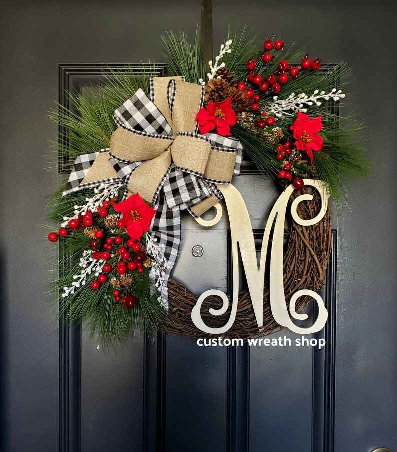 Home Décor Wreaths & Door Hangers Holiday Wreaths Personalized and ...
