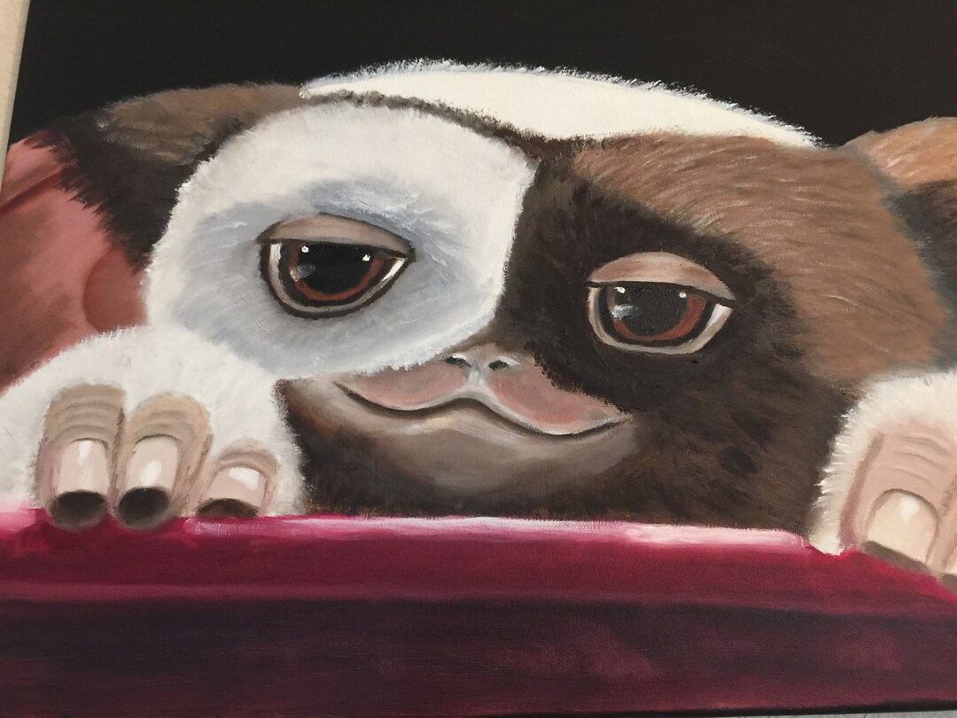 Gizmo Oil Painting on Canvas, Original Oil Painting, Great Gift - Etsy