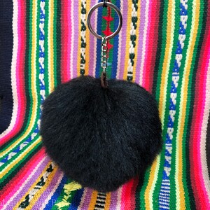 Handmade Alpaca Fur Keychain, Handmade Fluffy Keychain, Soft Alpaca Fur ...
