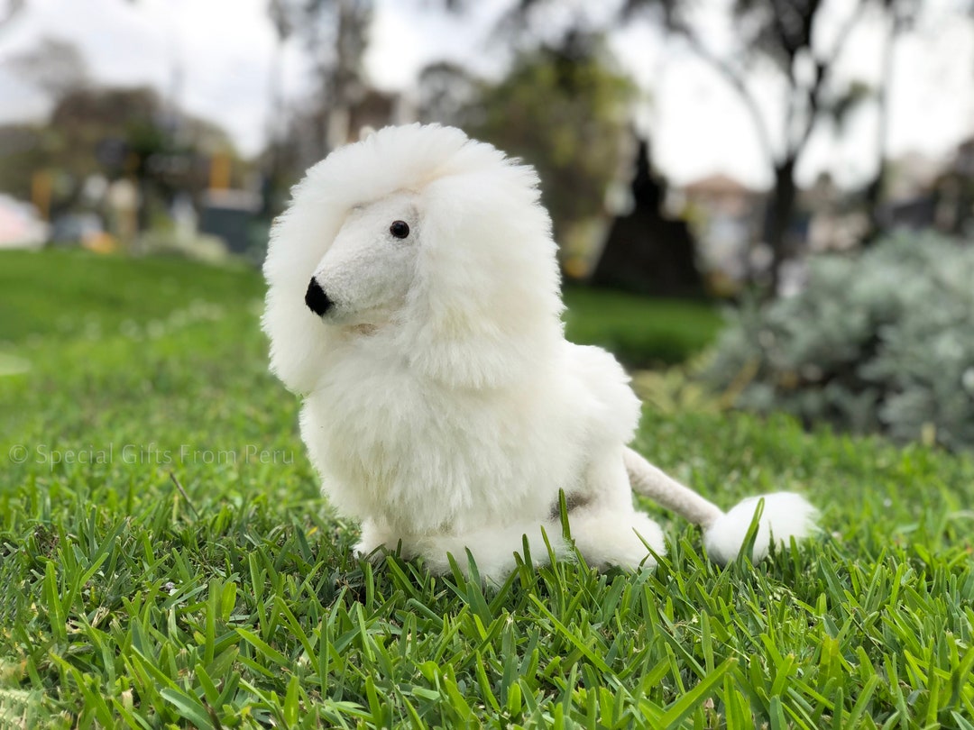 Soft Alpaca Fur Poodle Dog Plush - A Cozy Canine Companion - Etsy