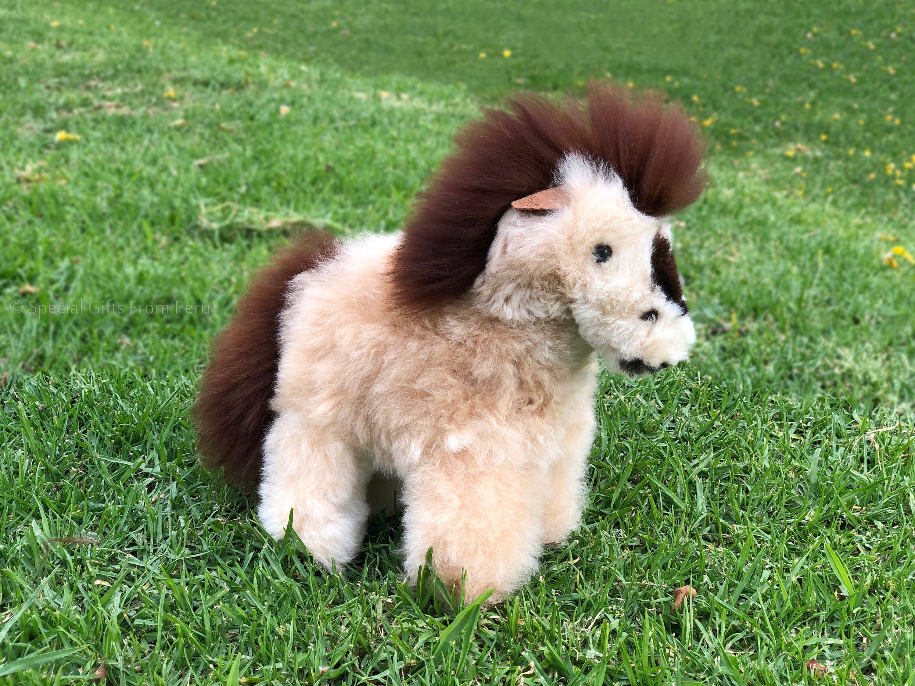 Handmade Alpaca Fur Pony Plush - Gallop Into Softness & Sweet Dreams - Etsy