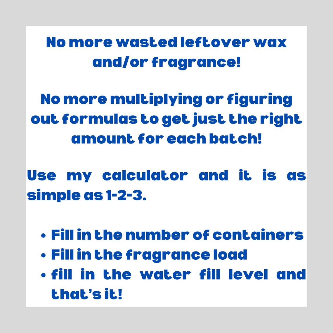 Simple Wax and Fragrance Calculator for Candlemakers | Candle ...