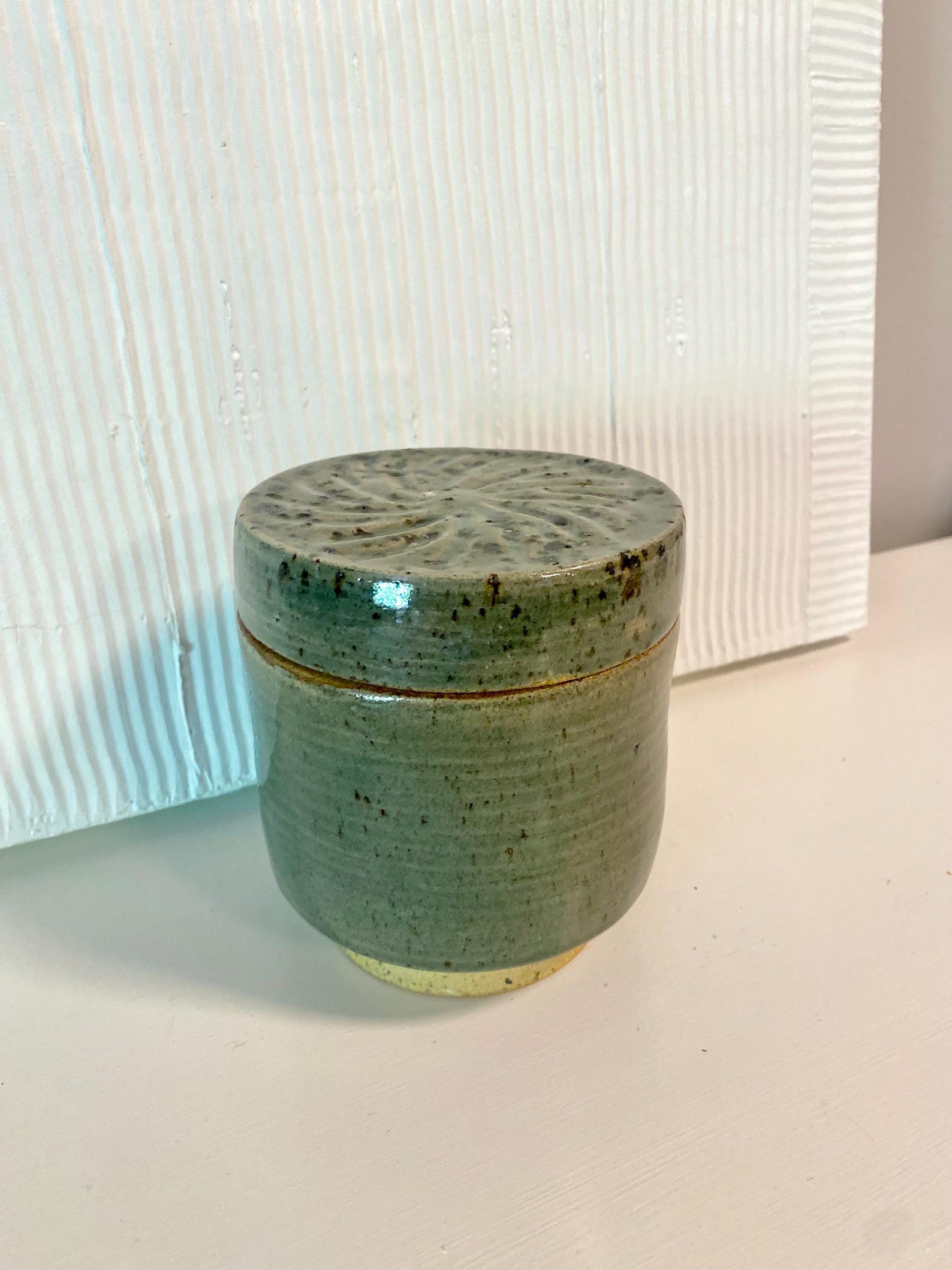 Vintage Ceramic Lidded Container, Artisan Pottery 4.5 - Etsy