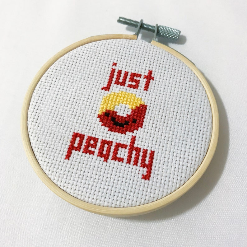 Cute Peach Ring Cross Stitch Pattern PDF - Etsy