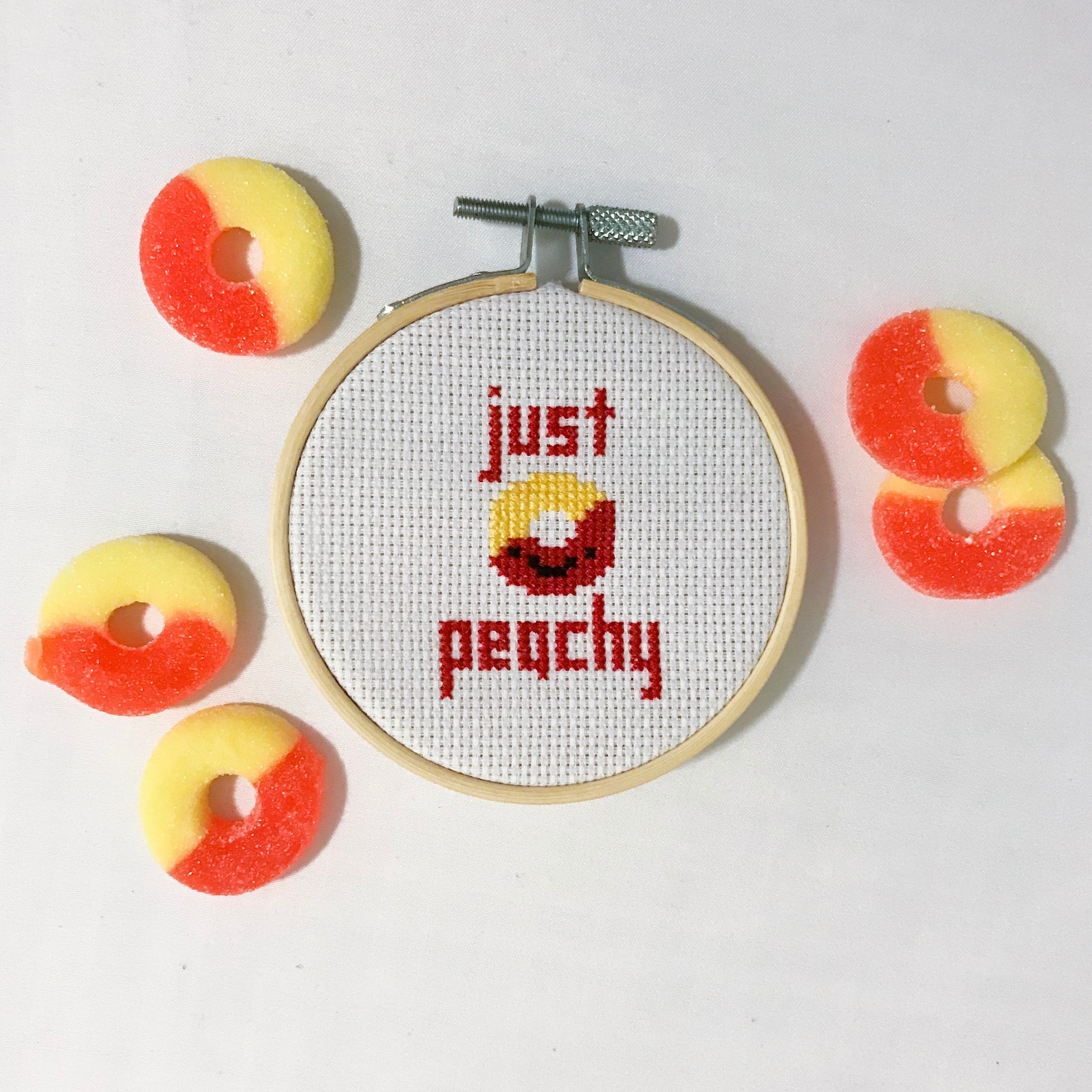 Cute Peach Ring Cross Stitch Pattern PDF - Etsy