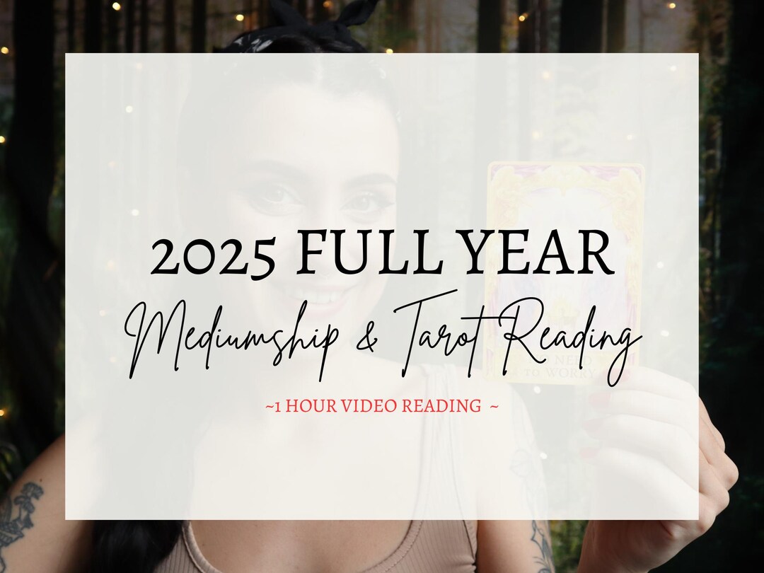 2025 New Year Tarot Reading - Spiritual Guidance and Mediumship | Personalized Video Session - Etsy
