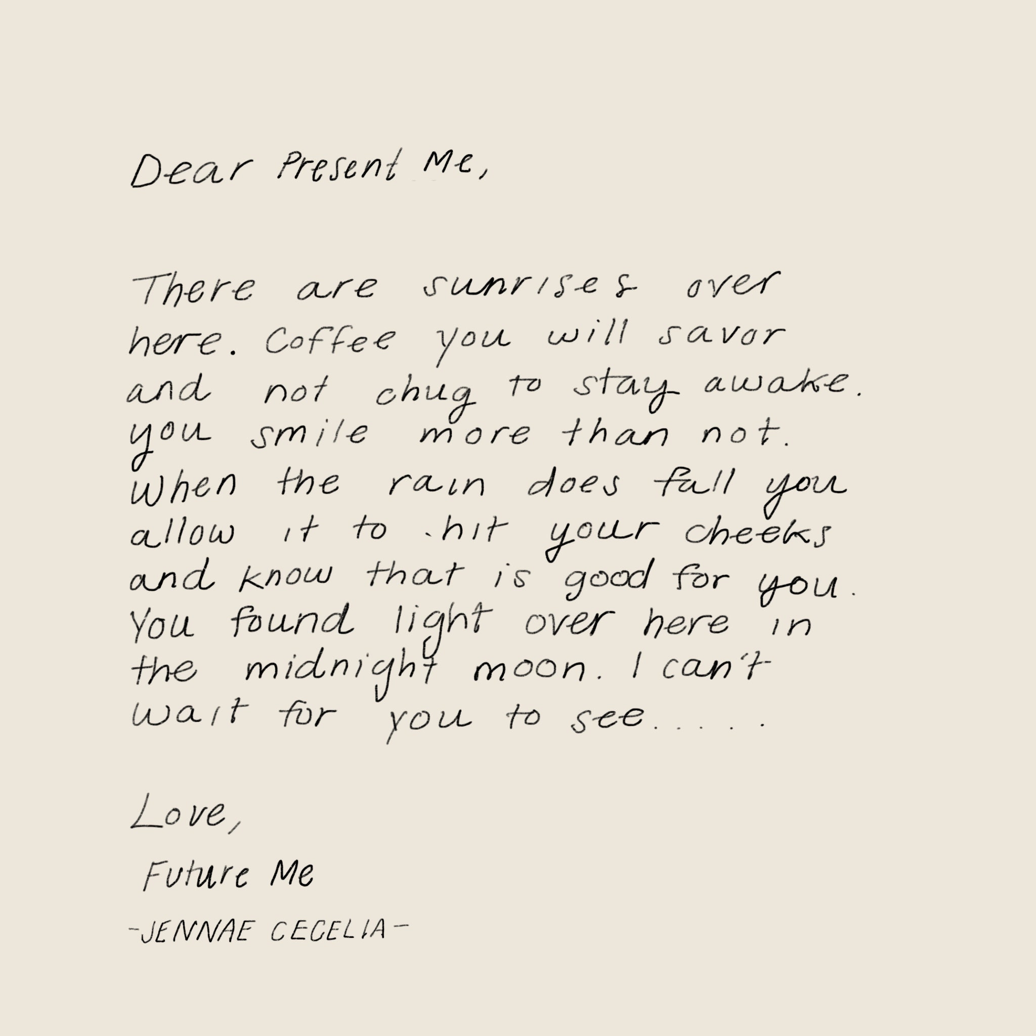 A Letter From You Future Self From the Poetry Book: the Sun Will Rise and so Will We- DIGITAL ...